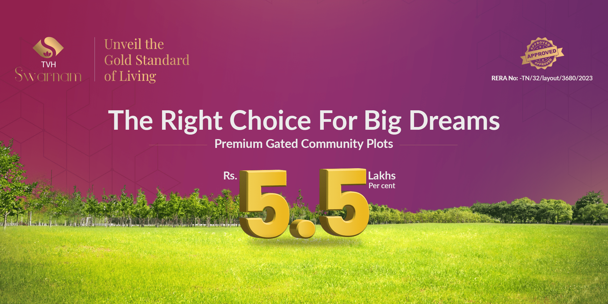Plot for Sale in Swarnam | Land in Swarnam - TVH